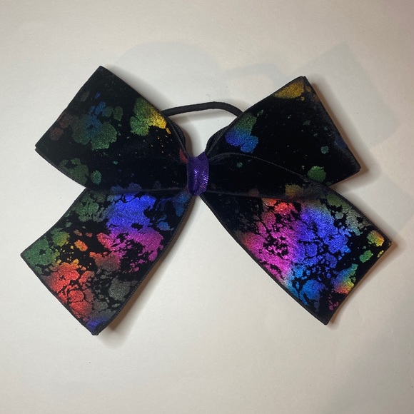Accessories | Paint Splatter Cheer Bow | Poshmark